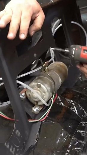 Installing convertible top motor & test fitting the top #chevelle #build #shop #fyp #shorts #ls #hp