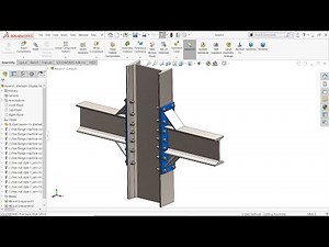 Steel Structure in Solidworks Weldments
