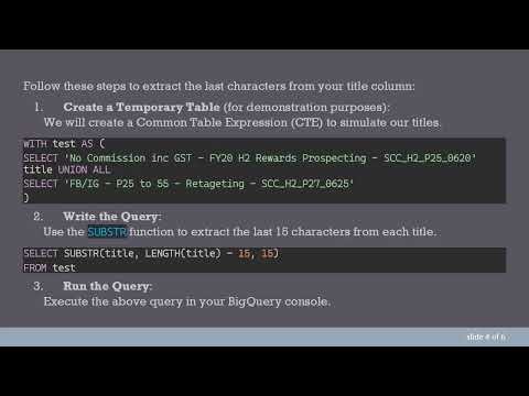 Extracting the Last 16 Characters from Strings in BigQuery