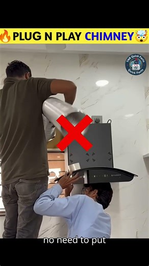 No Holes! No Pipes! 🍳🔥Plug n Play Chimney🤯#shorts #viral