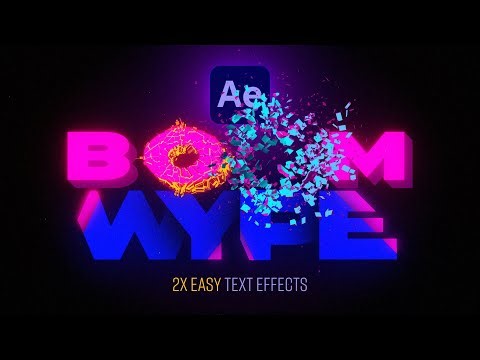 One After Effects Update = FASTER Text Explosions & Wipes │Easy Tutorial