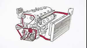 Gates K080825 Micro-V Serpentine Drive Belt