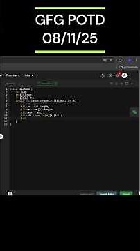 Number of paths in a matrix with k coins | GFG POTD | 08/11/2025 #coding #gfg #potd #java #cpp