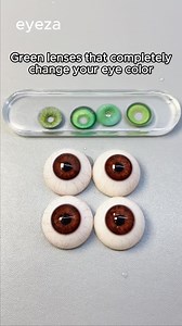 45K views · 220 reactions | Transform your eyes with green lenses that fully cover your natural color #eyezalens #eyemakeup #Eyeza | Eyeza Lenses | Facebook