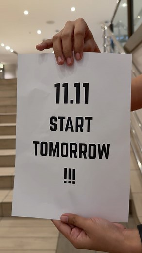 13 reactions | The countdown is on. 11.11 starts tomorrow! Get ready...