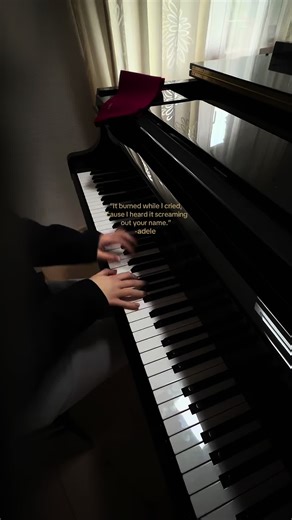 Set fire to the rain- adele #adele #piano #cover #viralvideos