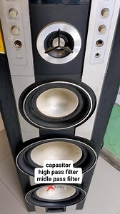 high pass filter,midle pass filter capasitor high pass filter 50volt 1mf midle pass filter 50volt 6.8mf #reel #wiltex #speaker #audio #altaviz #loa #capasitor | Wiltex