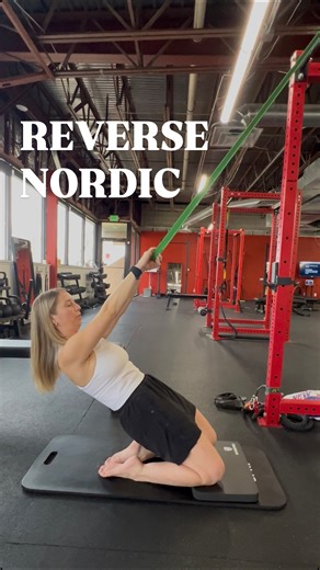 Dom Garcia on Instagram: "We often forget that one of the best ways to elevate our programming is to train the same muscles at different lengths. The reverse Nordic takes the rectus femoris into a deep long-length position. If you’re new to it, ease in. Want more of a challenge? Try going single-leg. #evolvedcoaching"