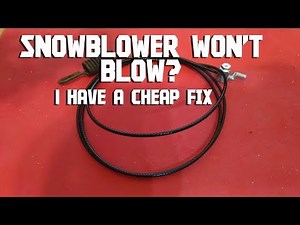 Snowblower Auger Cable Repair (FAST and CHEAP!)