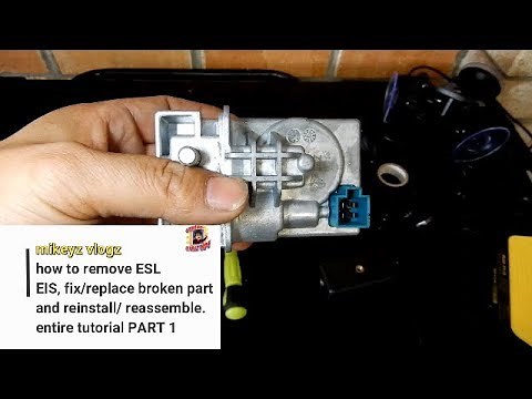 HOW TO remove and fix ESL/EIS/ ELV MODULE w212 w204 mercedes motor replace Part 1