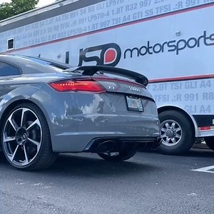 Push-button aggression. • AWE SwitchPath™ Exhaust for the Audi Mk3 TT RS [paired to an aftermarket DP]. Dealer: USP Motorsports Install/video: USP Euro Car Care | @acostabuiltofficial | AWE