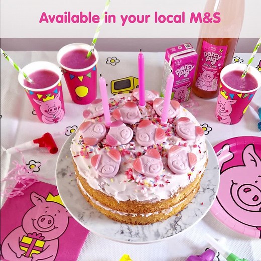 This year marks 30 years of Percy! Our Percy Pig cake kit makes it super-easy to whip up a birthday treat to celebrate. Pick it up in store now. 🐷 🎂 | Marks and Spencer