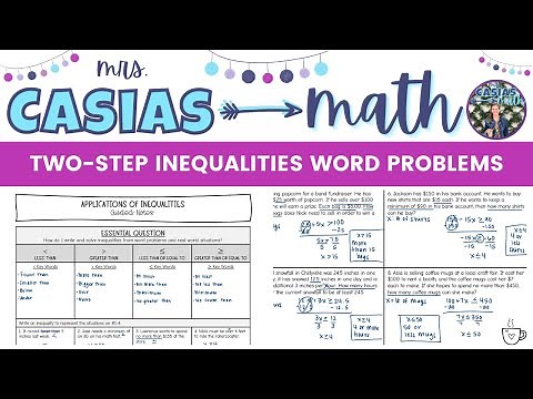 Applications of Two-Step Inequalities - Real World Word Problems | 7th Grade Math Lesson