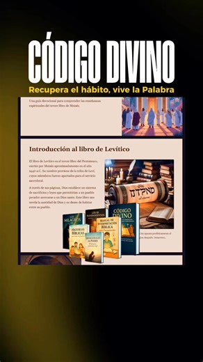 ¿Sientes que tu estudio bíblico se volvió rutina? Con Código Divino vas a redescubrir la Palabra de forma clara, práctica y espiritual. Devocionales diarios, bosquejos visuales y materiales de apoyo para toda la familia. Todo 100 % digital y accesible al instante. 💥 Haz clic ahora y transforma tu fe con Código Divino. | Sermon AI