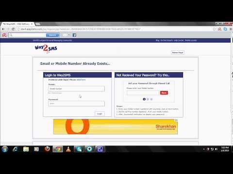 How to create account way2sms.com free sms