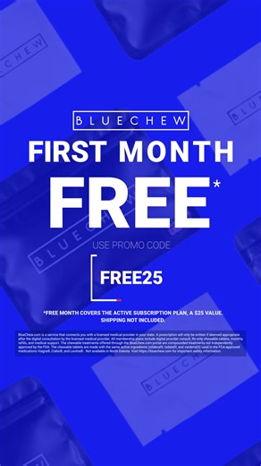 11K views | Live without regrets and get your first month of BlueChew FREE with subscription. Talk to a telehealth provider today! | BlueChew | Facebook