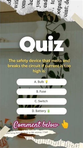 "Shockingly Fun: Ultimate MCQ Quiz on Class 7 Electricity Circuits & Components! ⚡️"