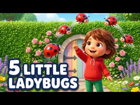 2. 5 Little Ladybugs 🐞 Counting Song for Toddlers