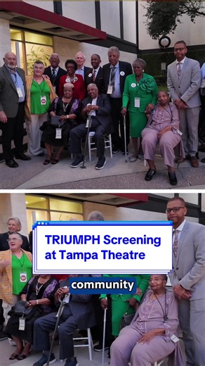 Last night was powerful. 🖤✨ Relive the moments, and then stream TRIUMPH, the real story of Tampa’s student-led sit-ins, now on the PBS App. 👉 wedu.org/triumph #TRIUMPHTampa #CivilRights #TampaHistory #PBS #NowStreaming