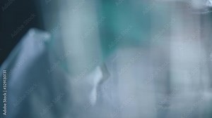 Virologist healthcare professional analyzing blood test sample in lab tubes