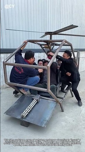 "Homemade Helicopter Fails! Workers' Hilarious DIY Flying Machine | Epic Workshop Prank"