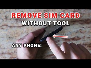 How to Remove SIM Card Without Tool (iPhone/Android)
