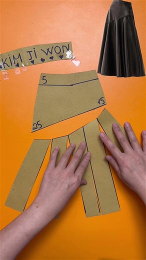 Fashionable Long Skirt Pattern Making Tutorial ✨🪡 #sewing #sewingtutorial #pattern