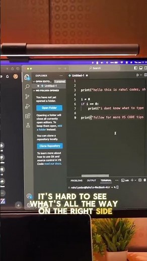 VS Code Tricks You Need To Know 🤔#vscode #vscodeextensions #tipsandtricks #developer #splitscreen