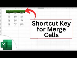 Shortcut Key for Merge Cells in Excel (Excel Shortcuts)