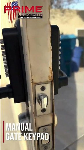 🚪 Manual Keypad Installed on a Gate — Smart Access Without Keys 🔐 | Prime Locksmith Las Vegas