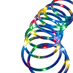 Arlec 10m Coloured Solar Powered Thin LED Rope Light