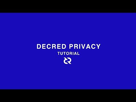 Decred Privacy Tutorial: Mix Your Coins