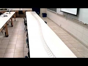 Slinky Standing Wave in the Physics Lab