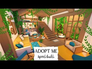 Boho Tree House Speed Build 🏡 Roblox Adopt Me! *NEW PLANTS*