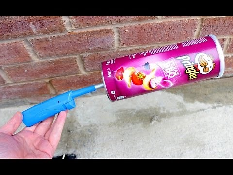Easy How To Make A Pringles Can Hand Cannon Lighter Hack