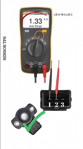 Como revisar y medir con un multimetro el sensor TPS