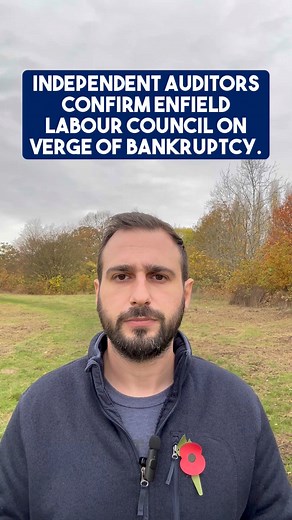 7.3K views · 117 reactions | Independent auditors confirm Enfield Labour Council is on the verge of bankruptcy. #Enfield #Tax #CouncilTax #Bankrupt | Cllr Alessandro Georgiou AM | Facebook