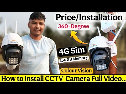 How to Install Outdoor CCTV Camera..(360 Degree Camera) Full Installation Setup..#cctv #camera #wifi