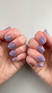Doing your own nails isn’t as hard as you think! This is only my 5th time doing my own dip powder nails! #diydippowdernails #diynailsathome #doyourownnails #dippowdernails #shortnails #fallnailideas #nailinspiration #purplenails | JulieHaneline