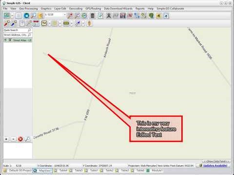 Adding Callout Text Bubbles to a Map - Simple GIS Client Software Tutorial