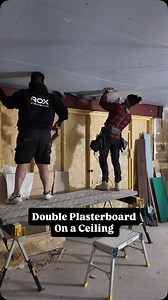 Fitting two layers of plasterboard to a ceiling | Elmwood Carpentry