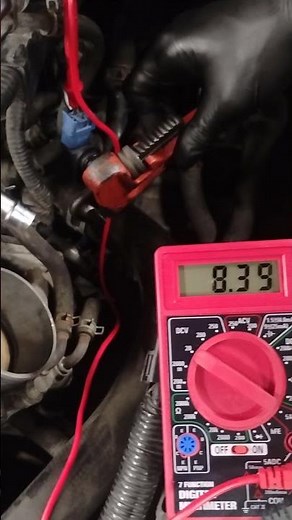 testing a cam sensor with harbor freight multimeter.