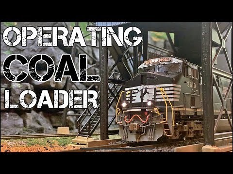 Operating Coal Loader - LIVE Coal Loads in HO Scale