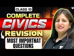 Class 10 Civics | Complete Revision Marathon | Most Important Questions | Boards 2026