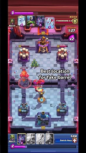 Best location for fake barrel
