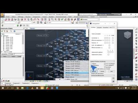 Tutoriel Robot Structural Analysis: Bâtiment R+8 avec Charpente métallique. Partie 5 "Maillage"