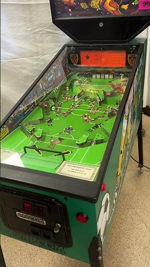 Capcom 1996 Flipper Football Pinball Machine at Pot of Gold Auctions