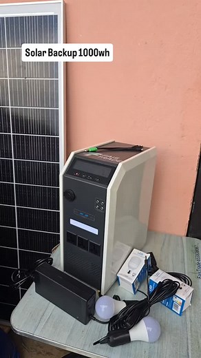 4 comments | 1000wh portable power stations coming with 2 DC bulbs  to keep you lighted up. It has auto switch off every 1-2hrs. Can take 160L hisense fridge or Starlink for about 18 - 20hrs Price: 320,000frs With 200w solar panel 370k Tel: 653838061 Discount group: https://chat.whatsapp.com/CJ7mmFY7rjAIDVd2KyOMy9 #faistrade #powerbank #fyp #solar #powerstation | Fais Ngong | Facebook