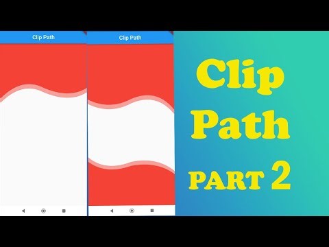 3- كورس شامل يتضمن جميع جوانب Flutter - (كيفية عمل المنحنيات clip path | CustomClipper)