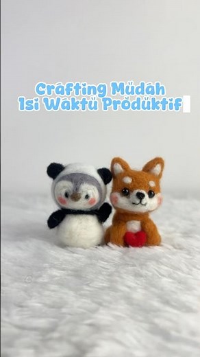 Fill your productive time with wool felt craft needle #woolfelting #feltcrafttutorial #feltcraft